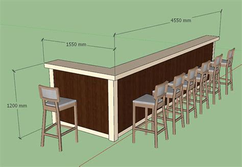 Sacro Antecedente Tragedia Bar Counter Dimensions Pallacanestro