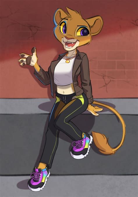 173464 Safe Artistsiroc Big Cat Feline Lion Mammal Anthro Digitigrade Anthro 2022