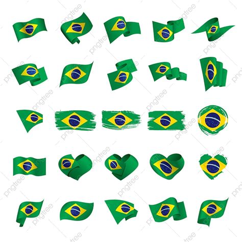 Gambar Bendera Brazil Vektor Negara Brasil Jantung Brasília Dll
