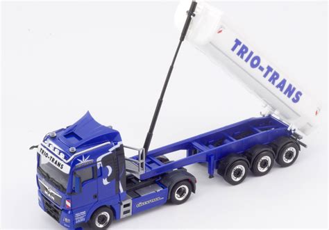 Herpa MAN TGX XLX Euro 6c Thermomulden Sattelzug Trio Trans 310673