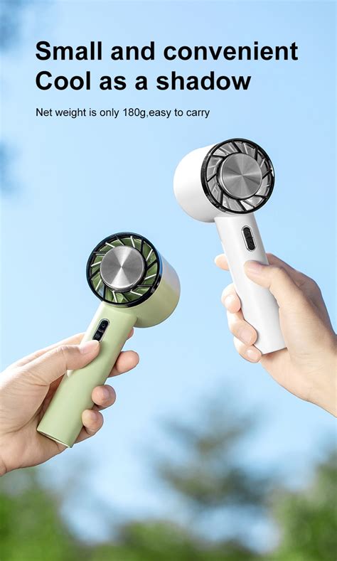La couleur verte Mini ventilateur Portable à semi conducteur