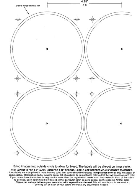 Printable Vinyl Record Label Template Printable Templates