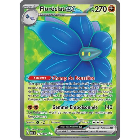 Floréclat ex 213 197 Carte Pokémon Ultra Rare Neuve FR