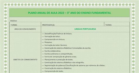 Blog Da Profa Francinete Planejamento Anual Ano Alinhado Bncc