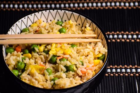Arroz Chino Tres Delicias Vegetariano Plato Oriental Saludable
