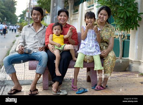 Cambodia Phnom Penh Street Scene Stock Photo Alamy
