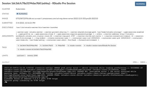 Posit Workbench User Guide Session Management