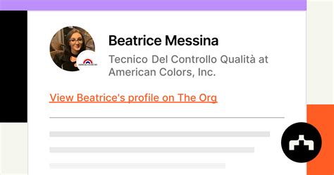 Beatrice Messina Tecnico Del Controllo Qualità At American Colors Inc The Org
