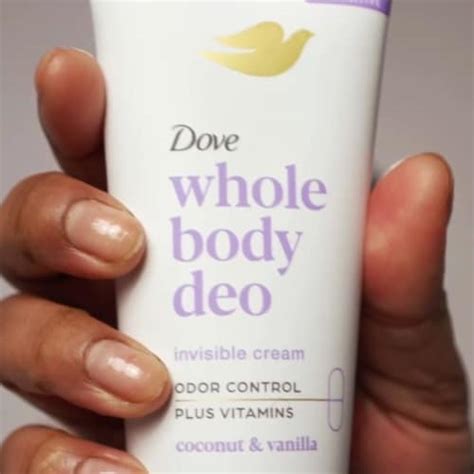 Dove Whole Body Invisible Cream Deodorant Coconut Vanilla Aluminum