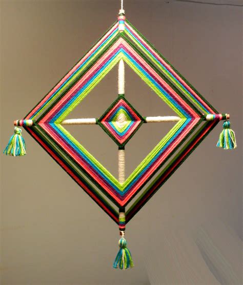 Ojo De Dios N3 43 Cms Mandalas De Lana Ojo De Dioses Ojos De