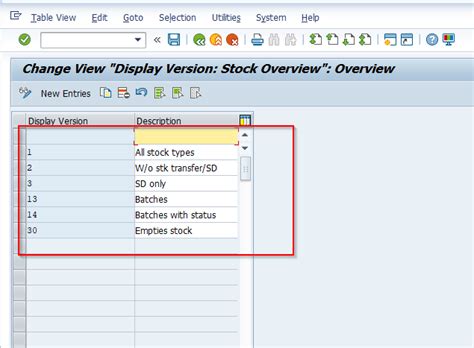 Sap T Code Mmbe To Display Stock Overview