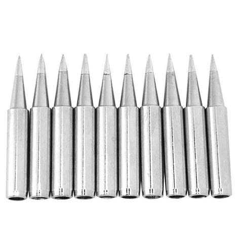 Cikonielf Panne à souder 10pcs Kit de Pannes de Fer à Souder Plomb