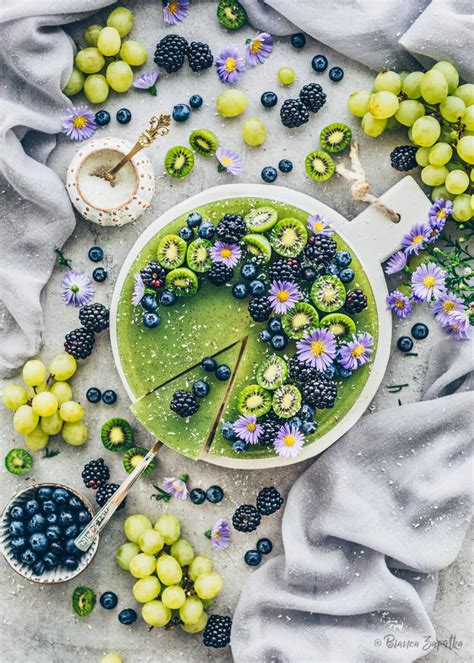 Vegan No Bake Kiwi Cheesecake Recipe Bianca Zapatka Recipes