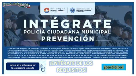Bases De Reclutamiento Para Ingresar A La Polic A Ciudadana Municipal