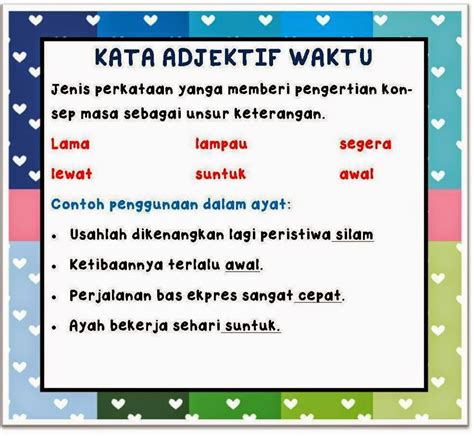 KATA ADJEKTIF Jenis Jenis Kata Adjektif