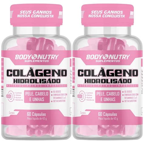 Kit 2X Colágeno Hidrolisado Feminy 60 Cápsulas BodyNutry OtimaNutri