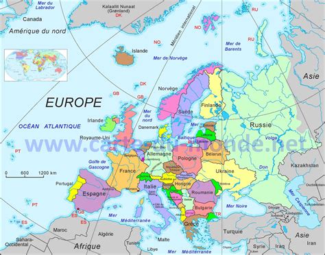 Carte Europe Voyage Carte Plan