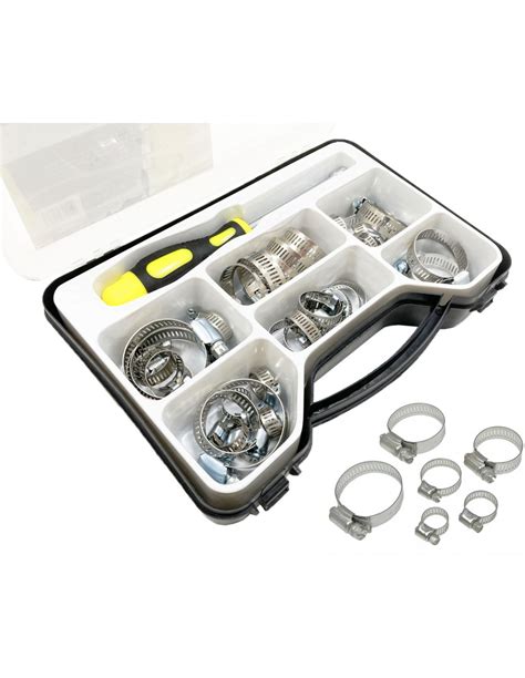 Juego De Abrazaderas Para Mangueras Y Tubos Con Destornillador Para