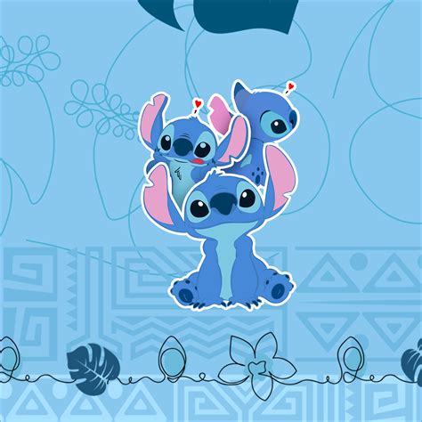 Molde Quadrado Stitch Fazendo A Nossa Festa
