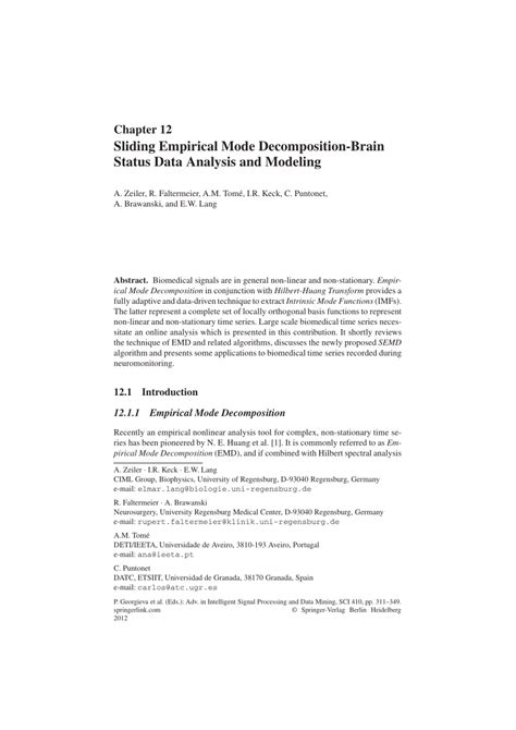 pdf sliding empirical mode decomposition brain status data analysis and modeling