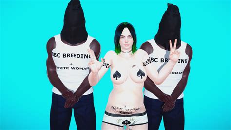 Rule 34 3d Billie Eilish Celebrity Dark Skinned Male Darkcloud859 Interracial Qos Queen Of