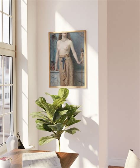 Vintage Naked Woman Painting Eclectic Wall Decor Antique Etsy
