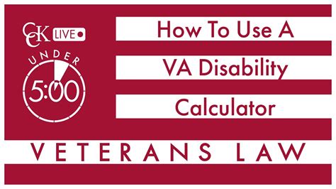 How To Use A VA Disability Calculator YouTube