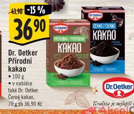 Dr Oetker Přírodní kakao 100 g v akci AkcniCeny cz
