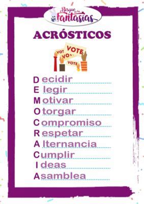 qué significa acróstico CONADEIP