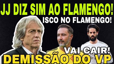 JORGE JESUS DIZ SIM AO FLAMENGO VÍTOR PEREIRA DEMITIDO NOTÍCIA DO