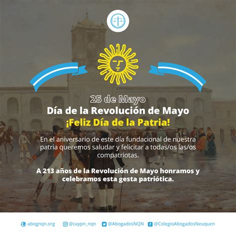 25 de Mayo Día de la Revolución de Mayo Feliz Día de la Patria