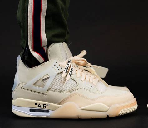 Where To Buy The Off White X Jordan 4 Sail On July 25th Sneakers Cartel