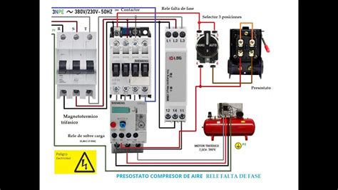 Diagrama Eléctrico De Compresor Trifasico Moler Detección