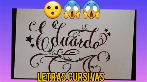 Hago El Nombre De EDUARDO En Letra CURSIVA Art Nelson YouTube