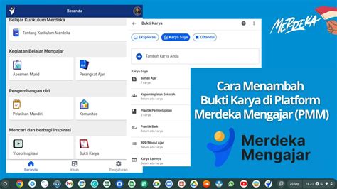 Cara Menambah Bukti Karya Di Platform Merdeka Mengajar Pmm Tutorial