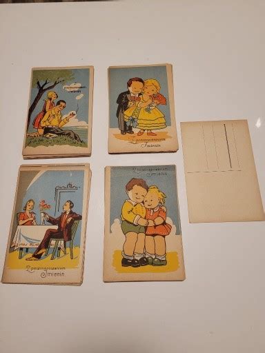Kartki pocztowe PRL vintage kolekcja 4 szt Kraków Licytacja