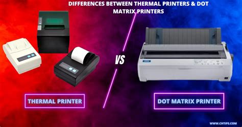 11 Differences Between Thermal Printers And Dot Matrix Printers You