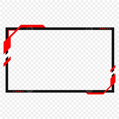 Livestream Vector Hd PNG Images Stylish Red Facecam Overlay For