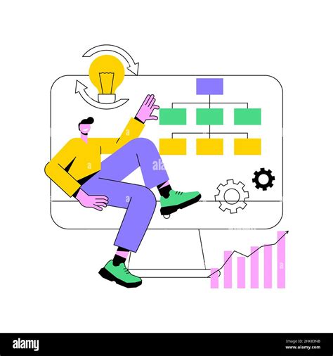 Workflow Process Abstract Concept Vector Illustration Design And