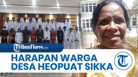 Pelantikan 17 Kades Terpilih Maria Rena Harap Kades Heopuat Bantu