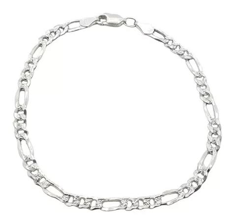 Pulso Figaro Diamantado Plata Ley Cm X Mm Meses Sin Inter S