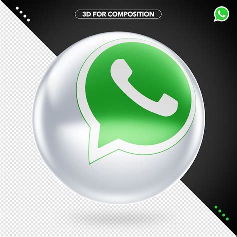 Logotipo Do Whatsapp Em 3d PSD Premium