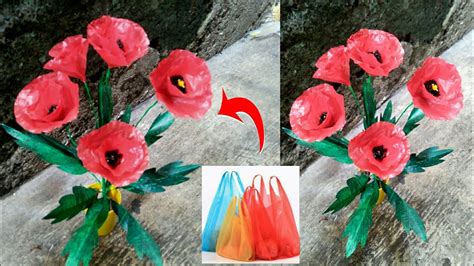 Cara Membuat Bunga Poppy Dari Plastik Kresek YouTube