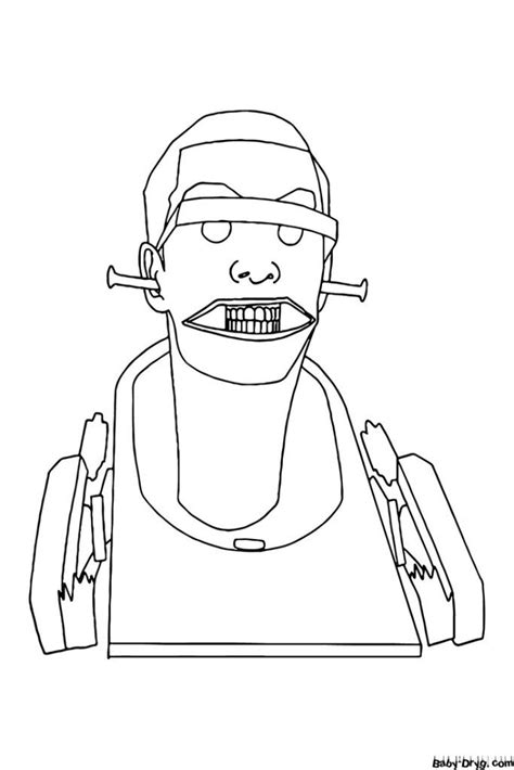 Coloring Page Terrifying Titan SpeakerMan Coloring Skibidi Toilet