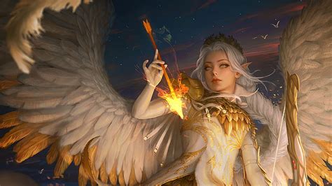 Keyria Amaryth Angel Wings Artist Artwork Digital Art Artstation