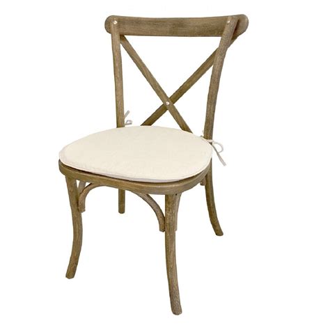 Location chaise bistrot champêtre en bois vieillit Clauday Evénements