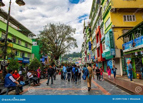 A Street In Sikkim India Editorial Image CartoonDealer 46822306