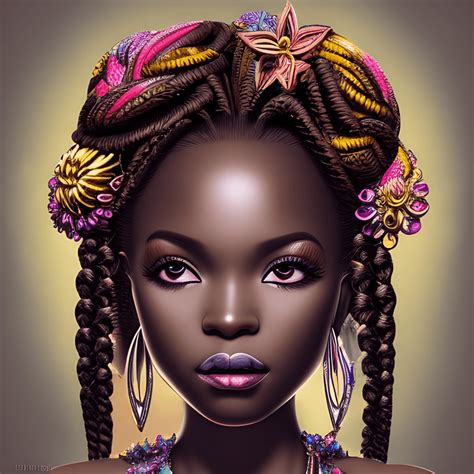 African Princess Graphic · Creative Fabrica