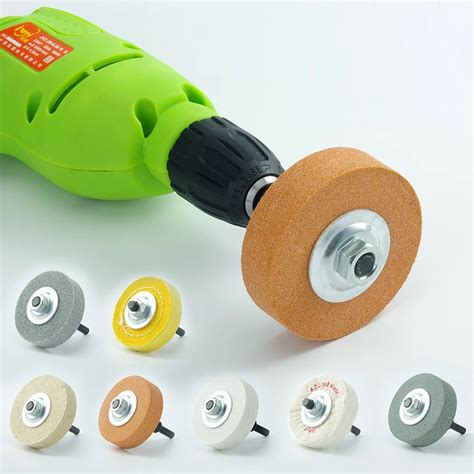Roue De Polissage Mm T Te De Brosse Tige De Meuleuse Meule Tampon