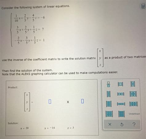 Solved Consider The Following System Of Linear Equations HA Chegg